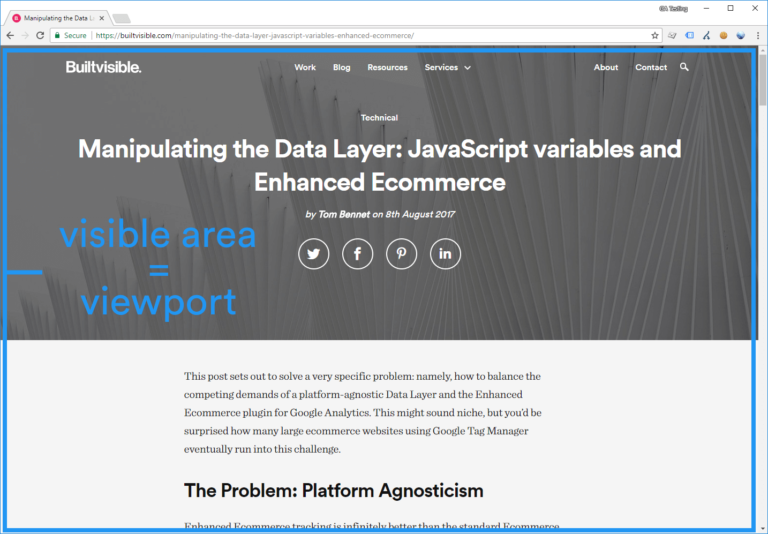 Tracking Element Visibility With Gtm Builtvisible