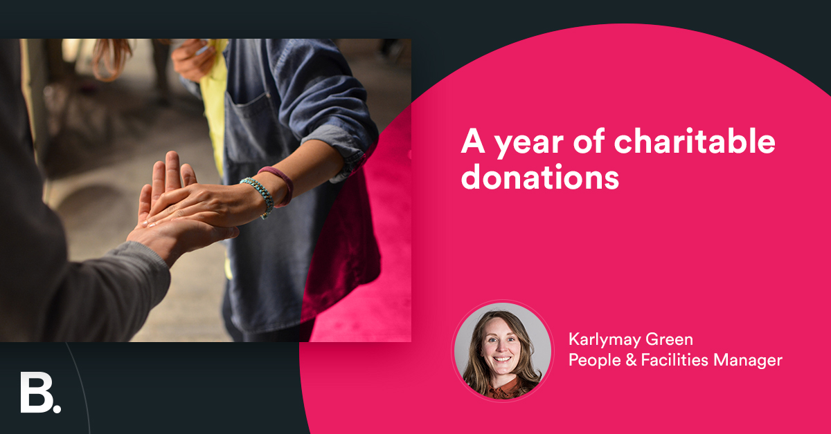A year of charitable donations - Builtvisible