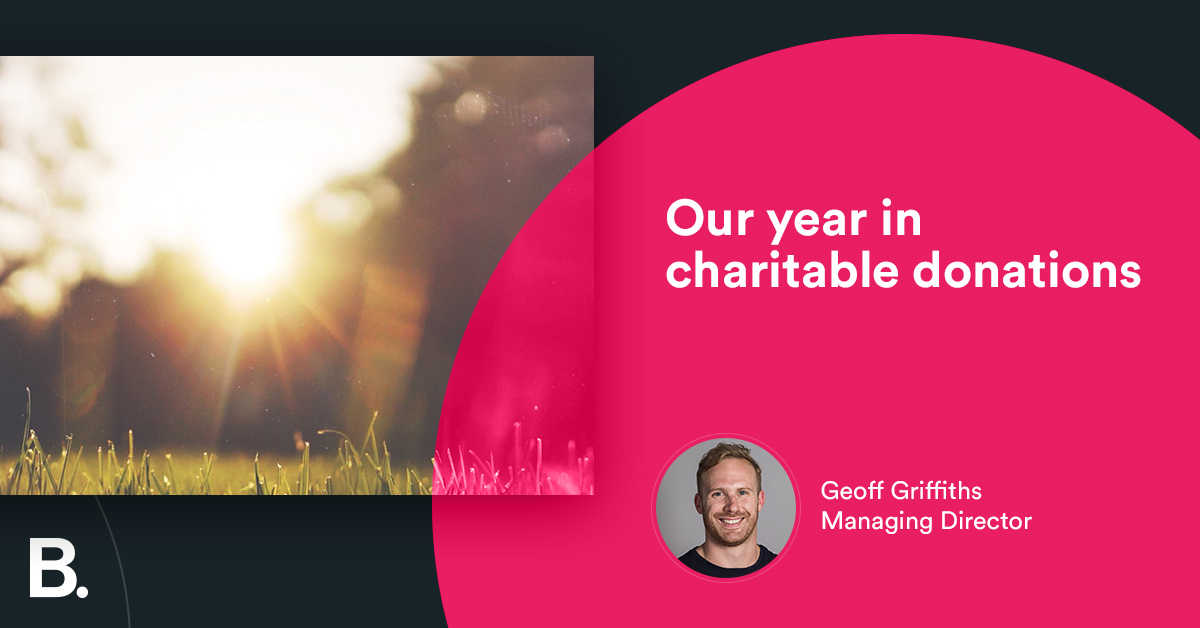 Our year in charitable donations - Builtvisible