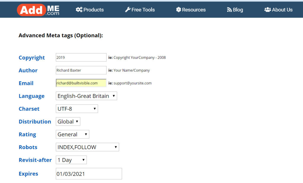 Embed code, social card, Href Lang, JSON-LD schema & Meta code ...